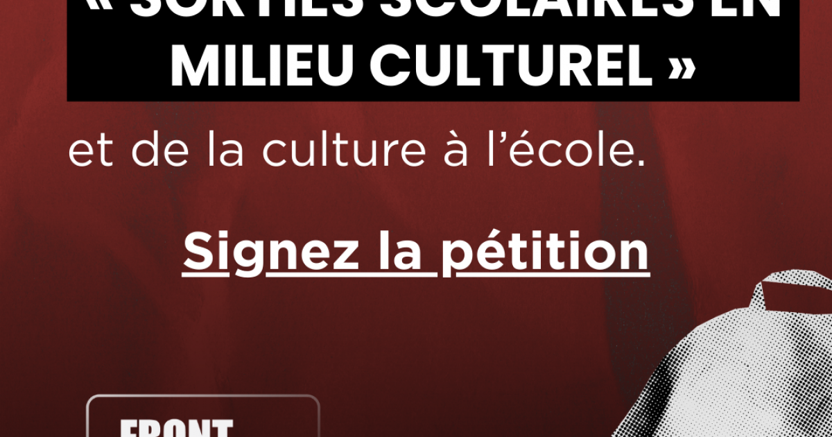 COUPURE DE 13 M$ AU PROGRAMME LA CULTURE À L’ÉCOLE - RIDEAU